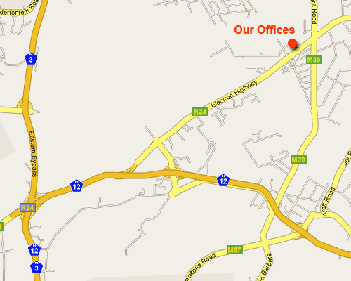 Johannesburg office directions and map | Thermon Africa