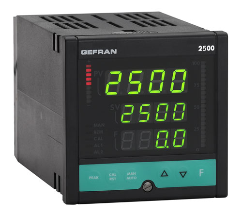 Gefran 2500: Process Controller, dual input, high speed | Thermon Africa